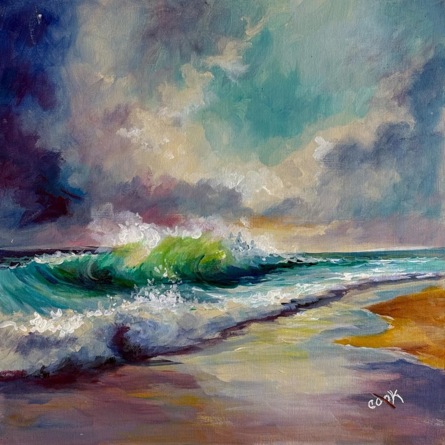 Square Paintings – Professional Artist Ginger Cook's Gallery